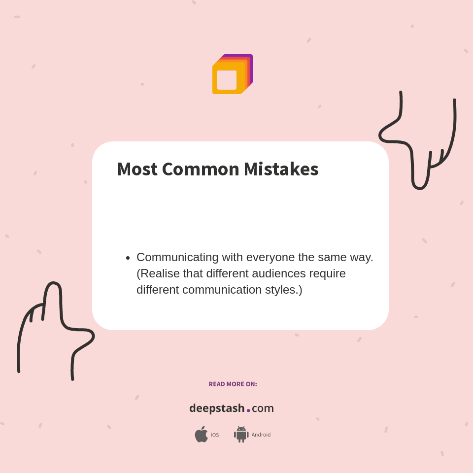 Most Common Mistakes - Deepstash