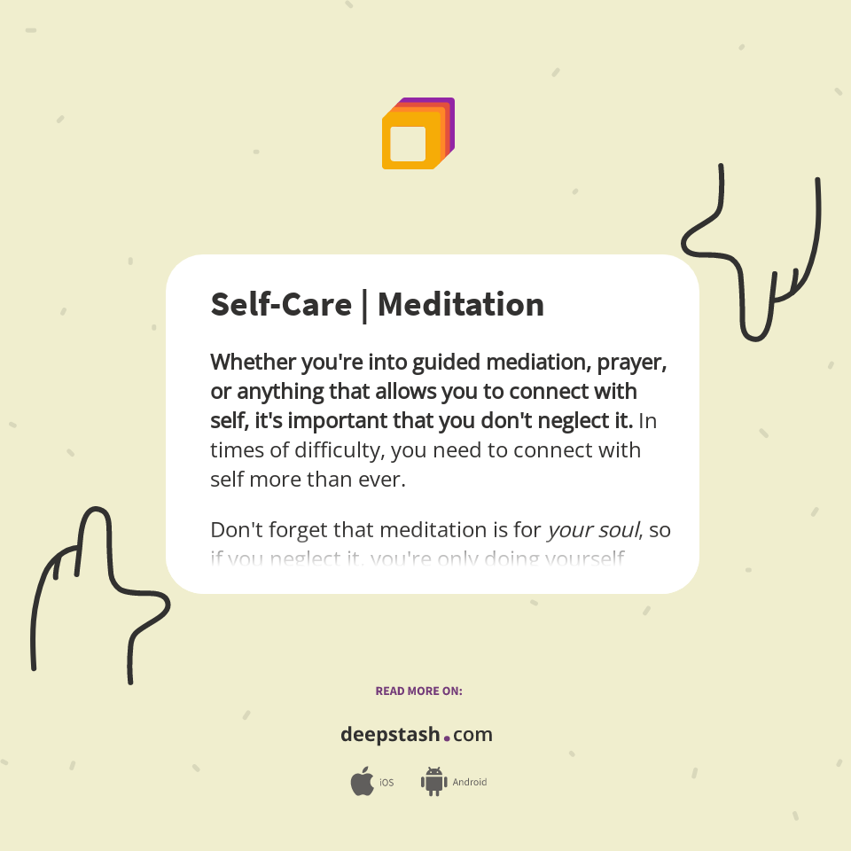 Self-Care | Meditation - Deepstash