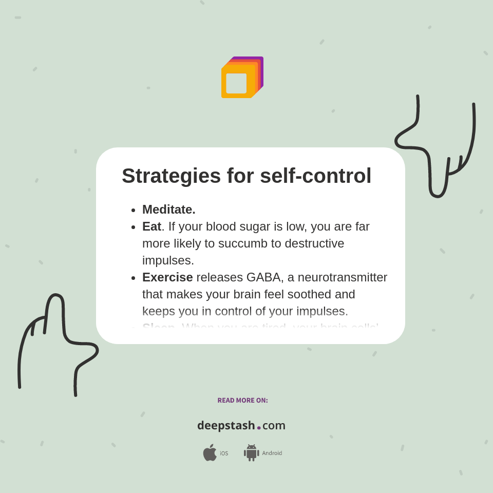 Strategies for self-control - Deepstash