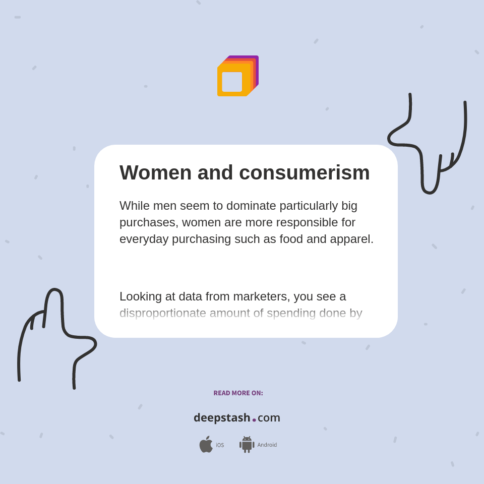 Women and consumerism - Deepstash