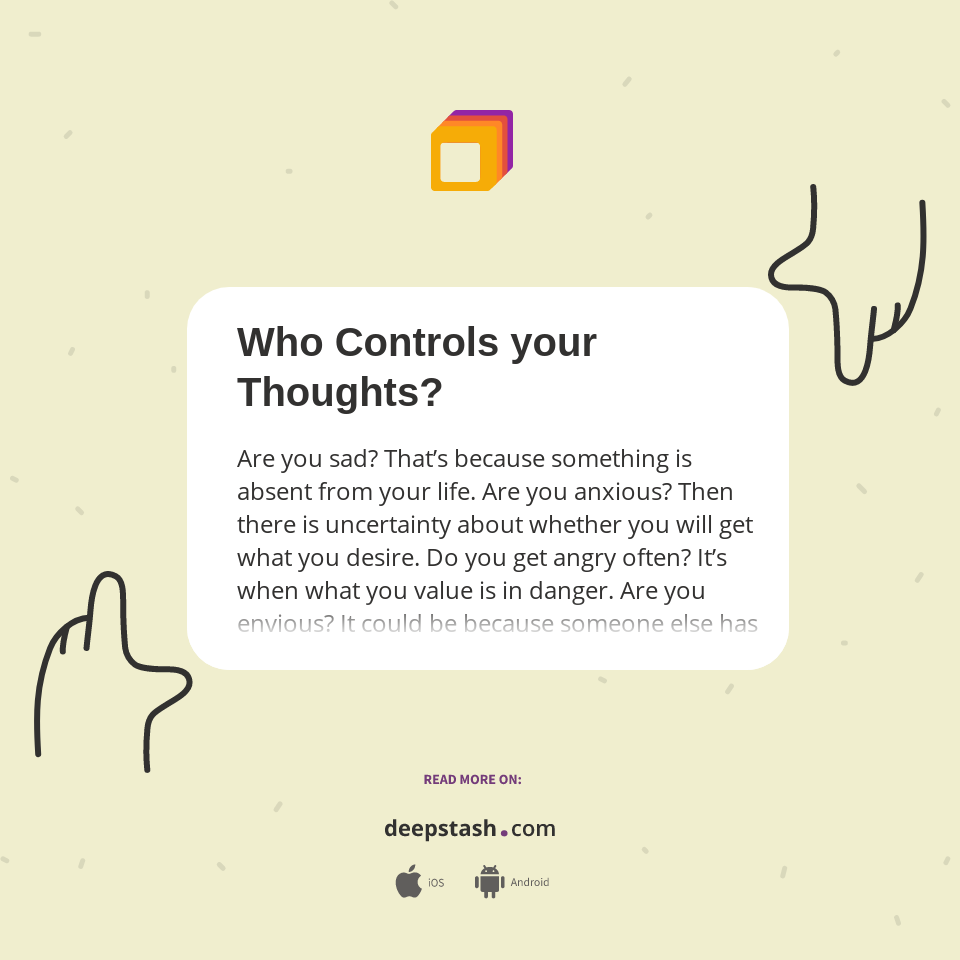 Who Controls your Thoughts? - Deepstash
