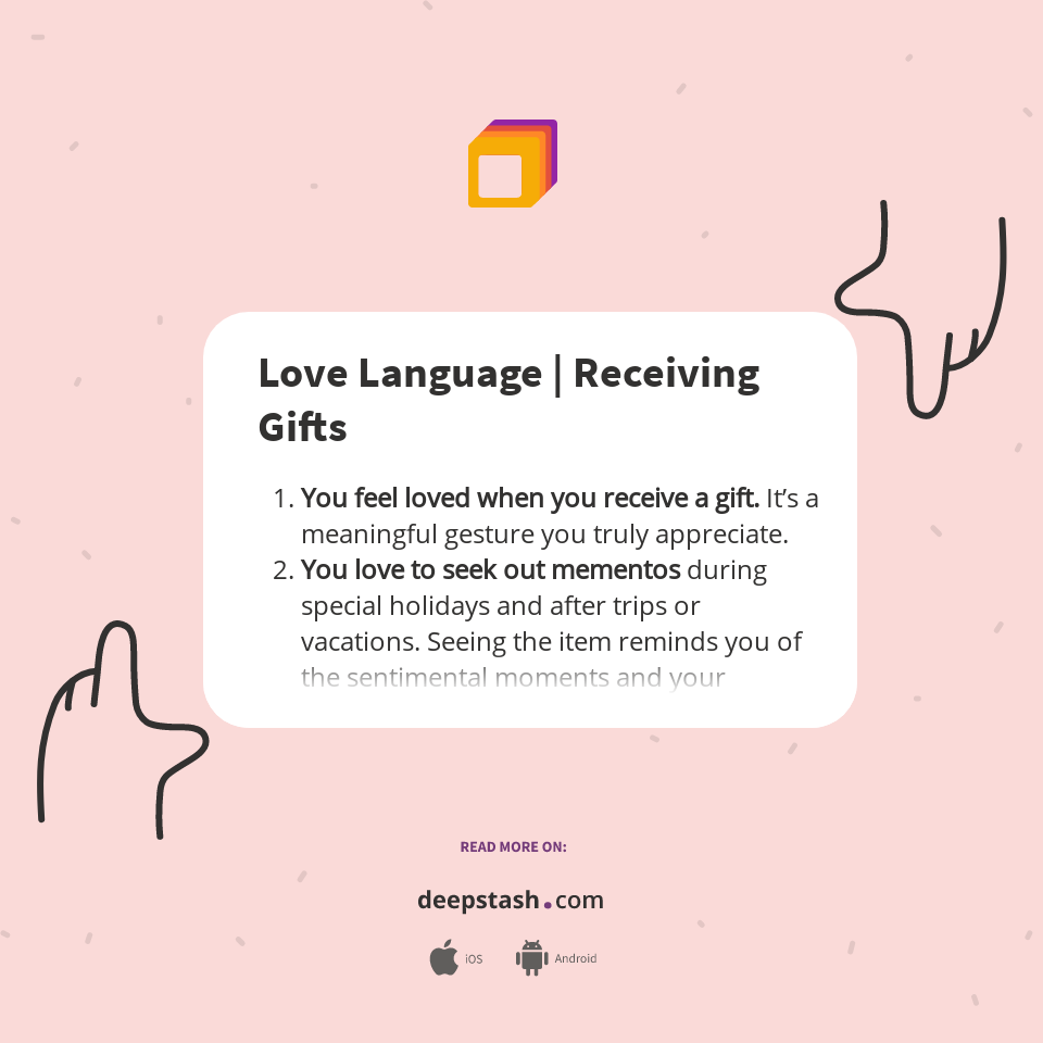Love Language | Receiving Gifts - Deepstash