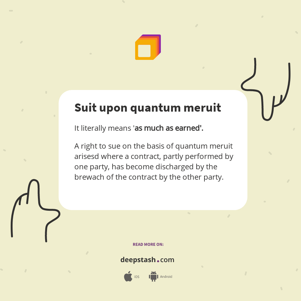 Suit Upon Quantum Meruit Deepstash suit-upon-quantum-meruit-deepstash