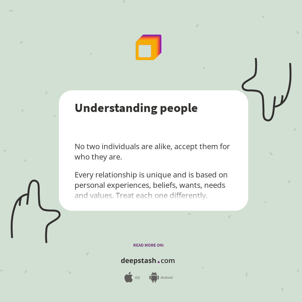 Understanding people - Deepstash