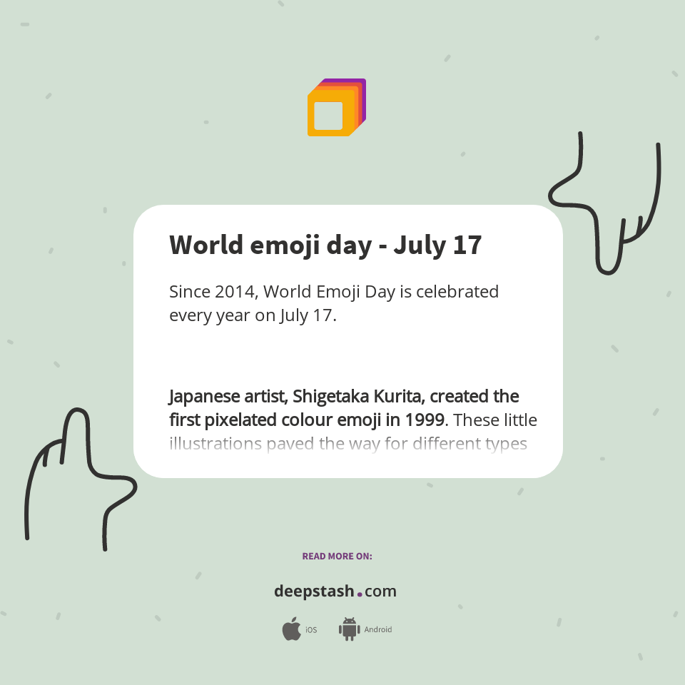 World emoji day - July 17 - Deepstash