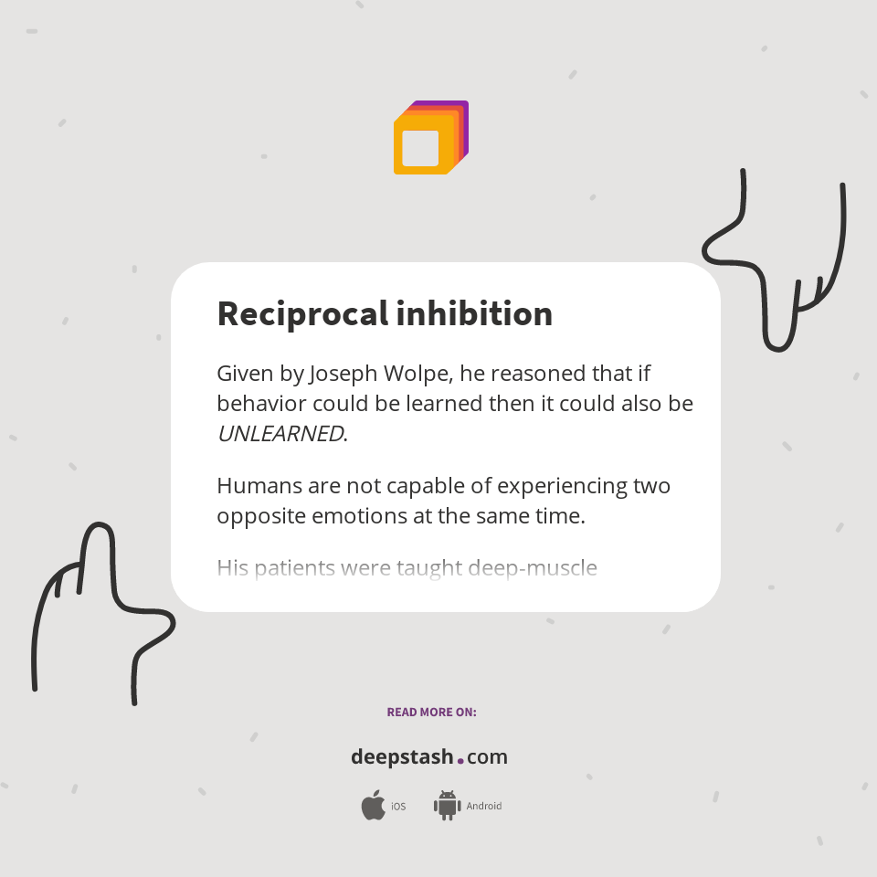 Reciprocal inhibition - Deepstash