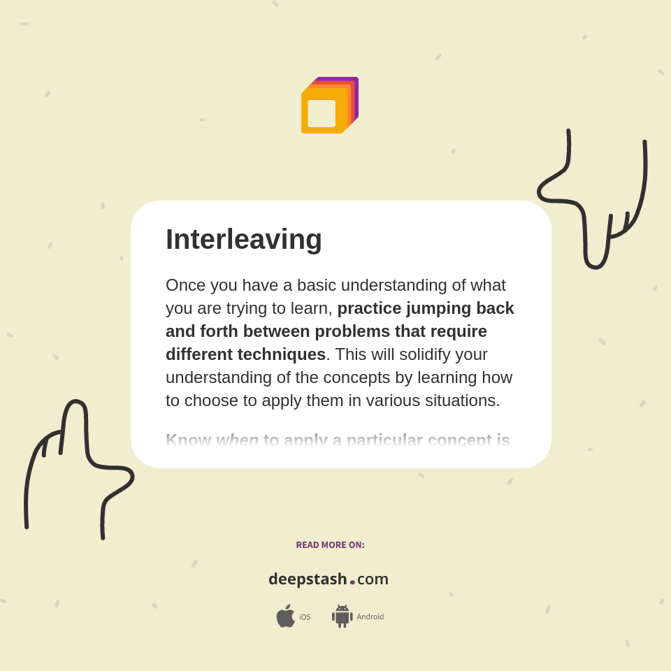 Interleaving - Deepstash
