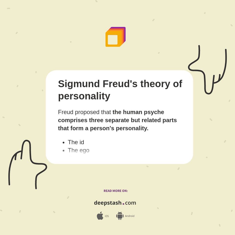 Sigmund Freud's theory of personality - Deepstash
