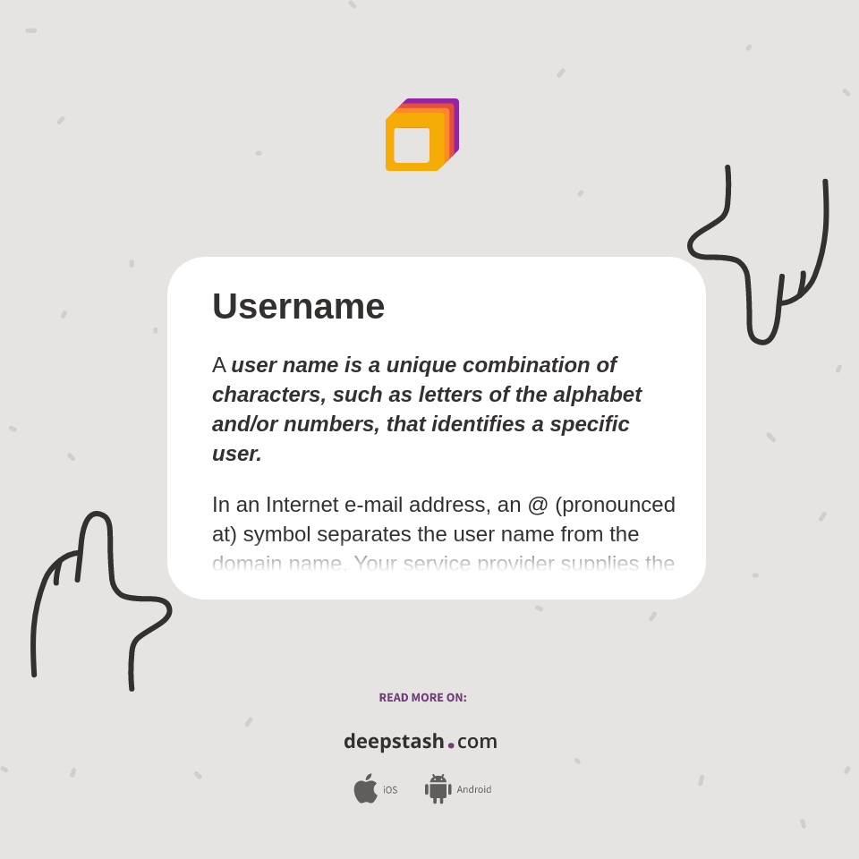 Username - Deepstash