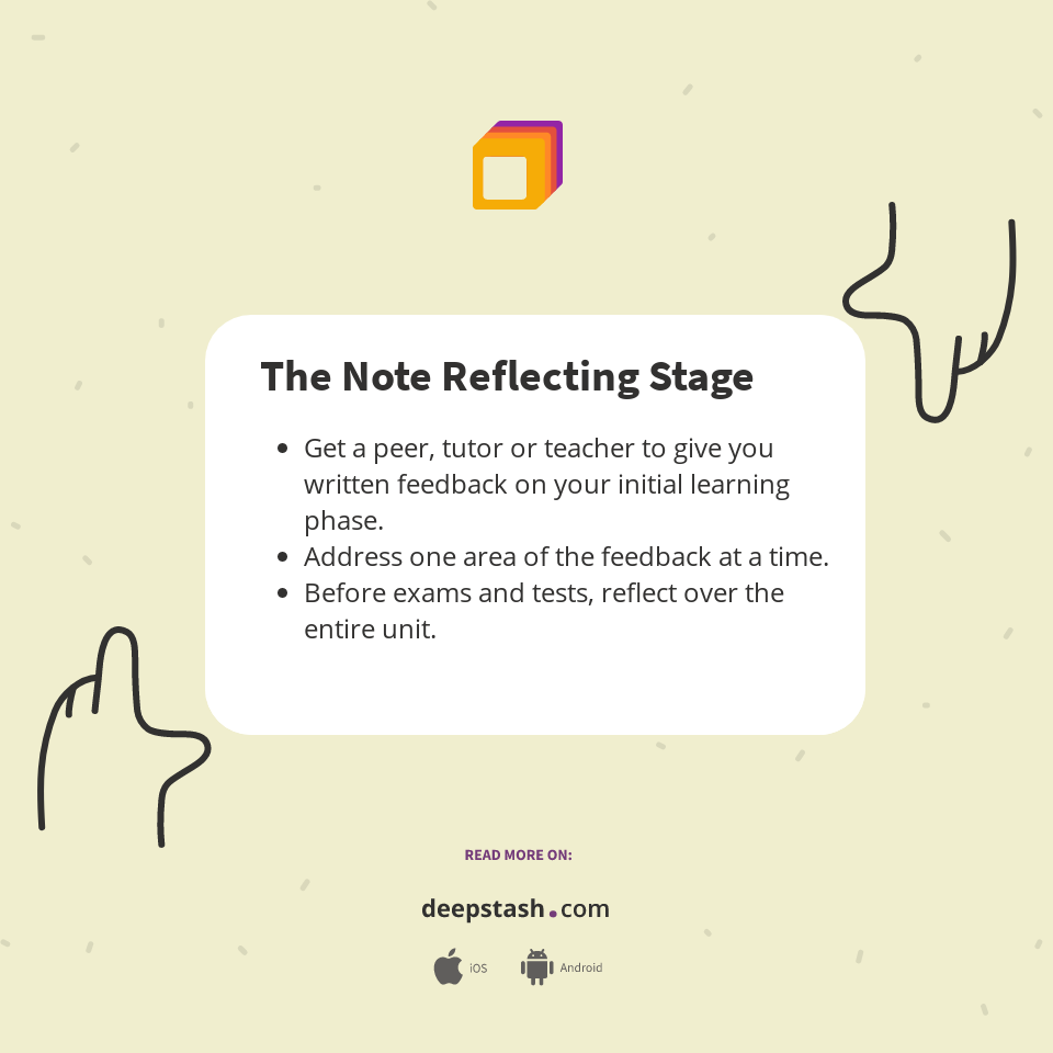 The Note Reflecting Stage - Deepstash