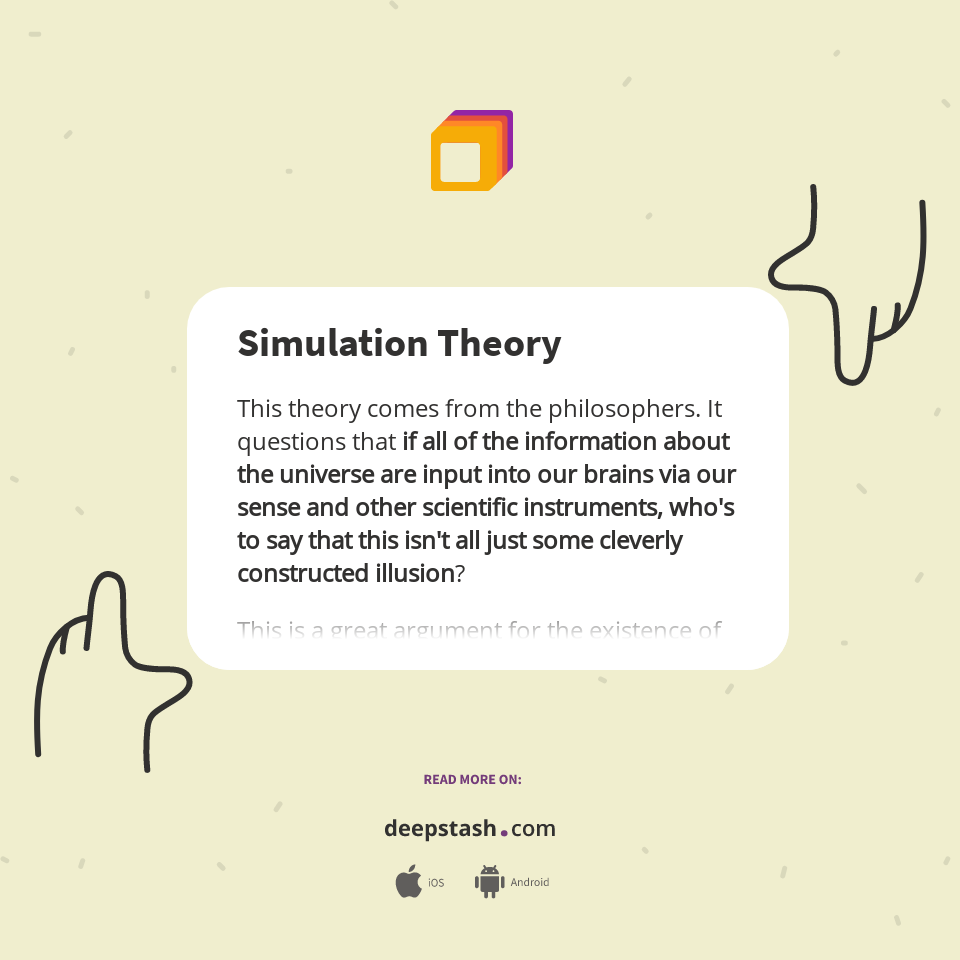Simulation Theory - Deepstash