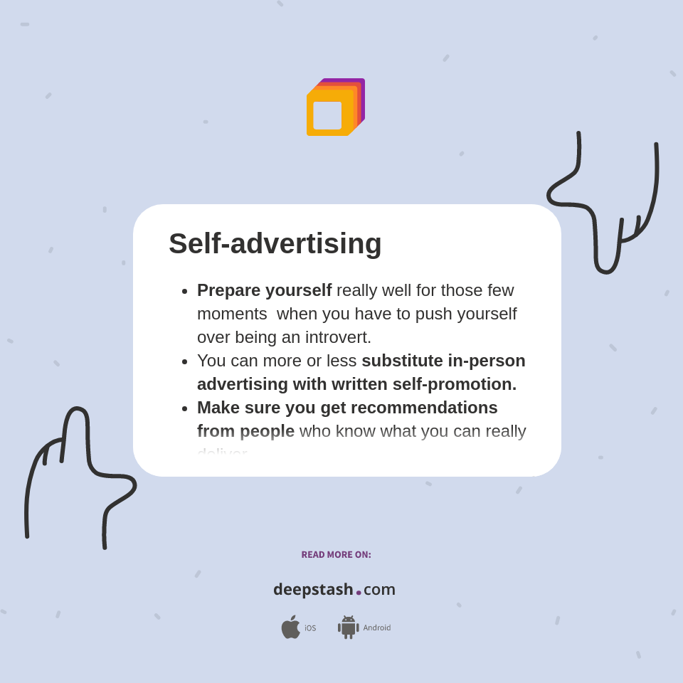 Self-advertising - Deepstash