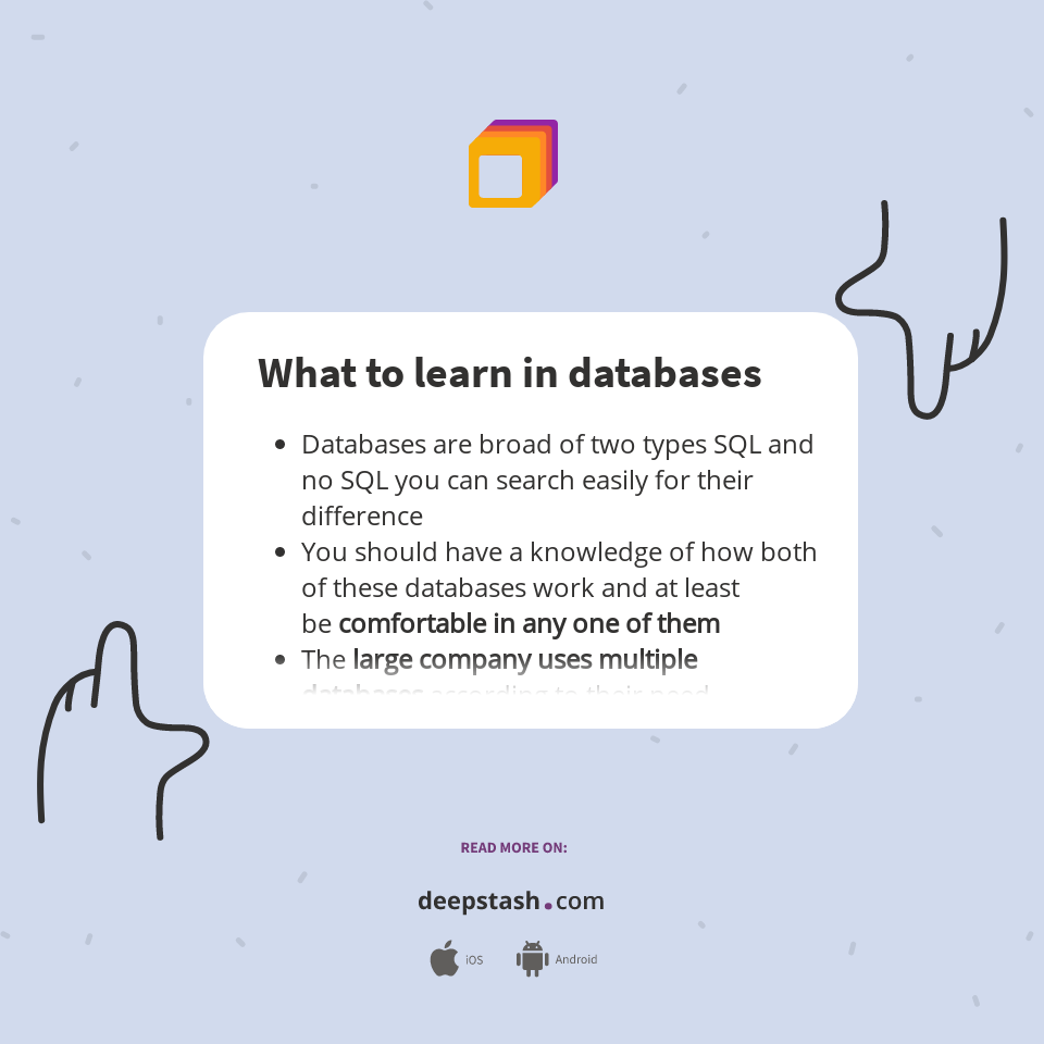 What to learn in databases - Deepstash
