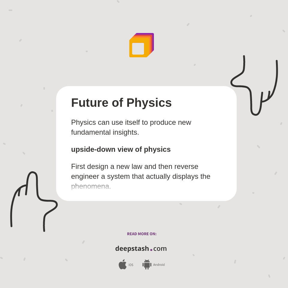 Future of Physics - Deepstash