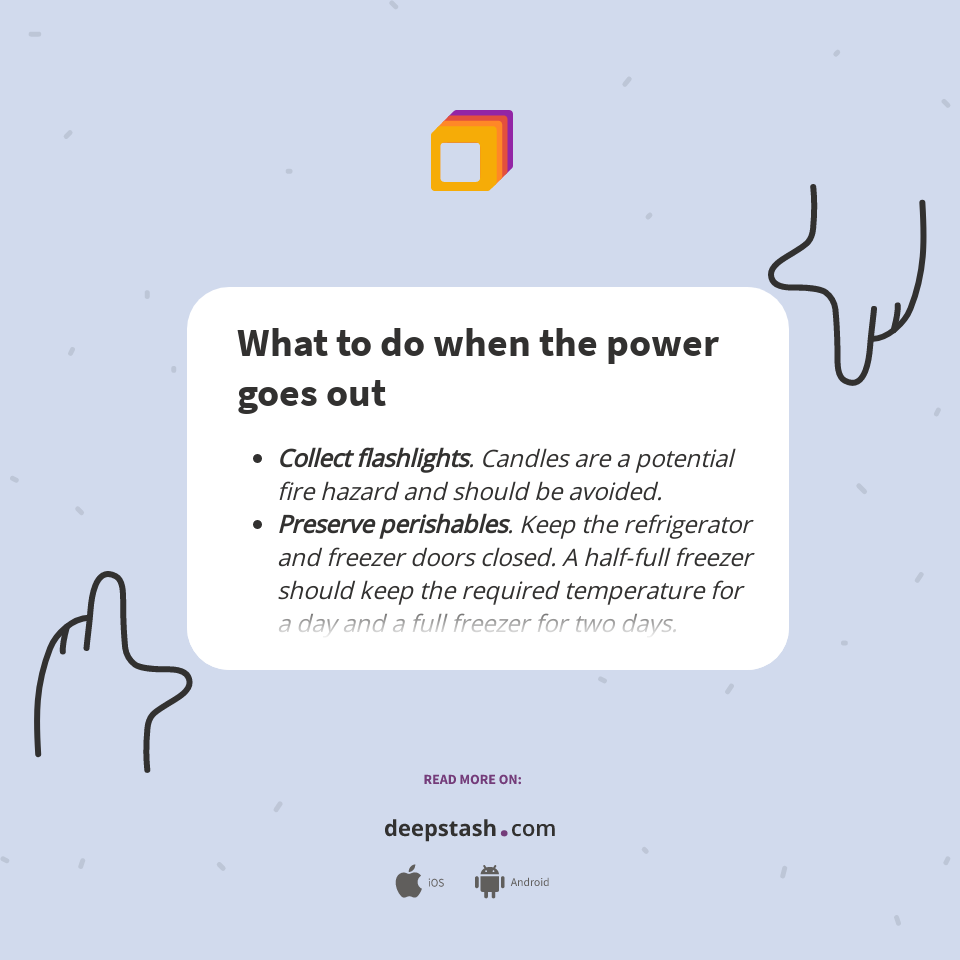 What to do when the power goes out - Deepstash