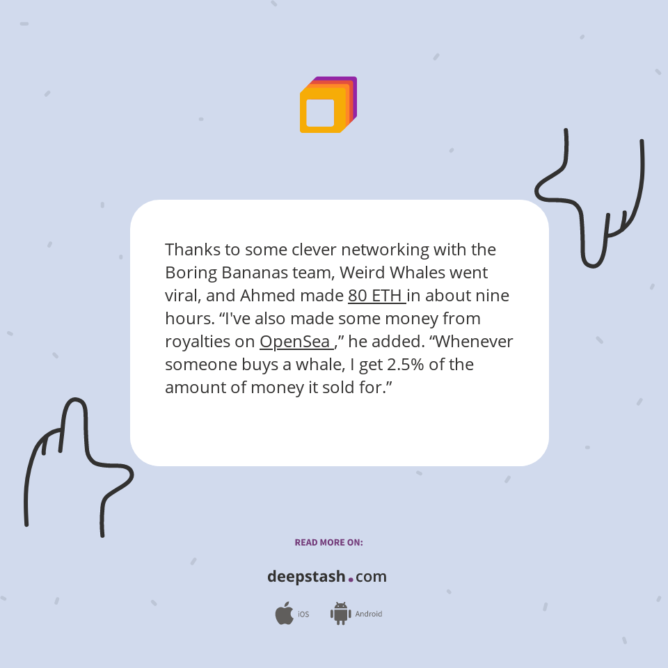 Thanks to some clever networking with the Boring Bananas... - Deepstash