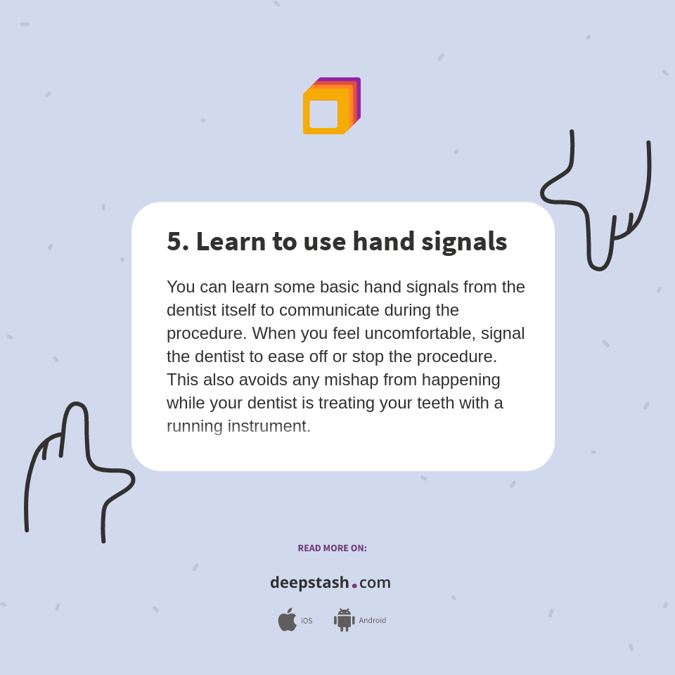 5. Learn to use hand signals - Deepstash
