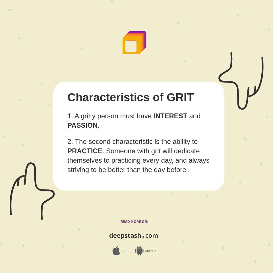 Characteristics of GRIT - Deepstash
