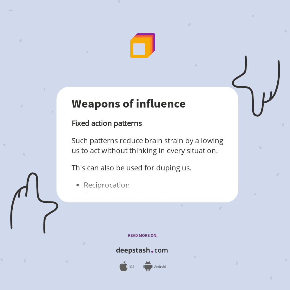 Weapons of influence - Deepstash