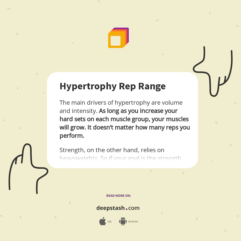 Hypertrophy Rep Range - Deepstash