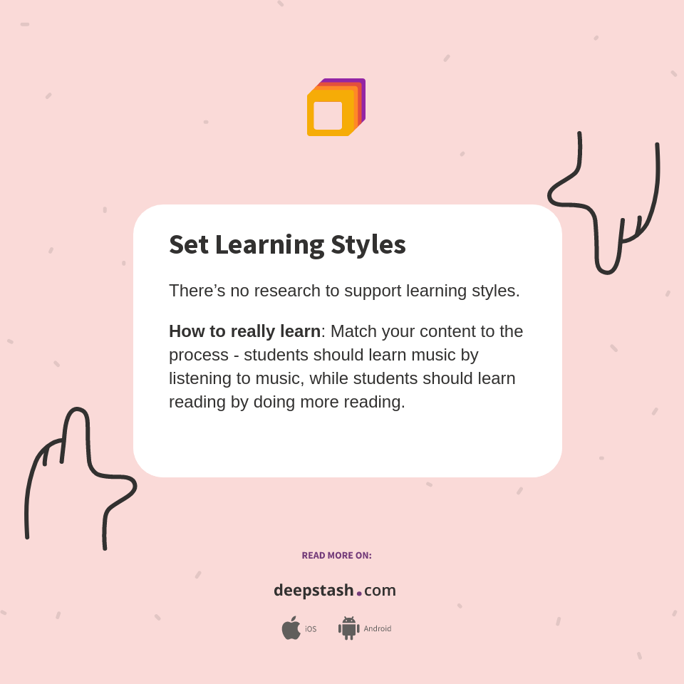 Set Learning Styles - Deepstash