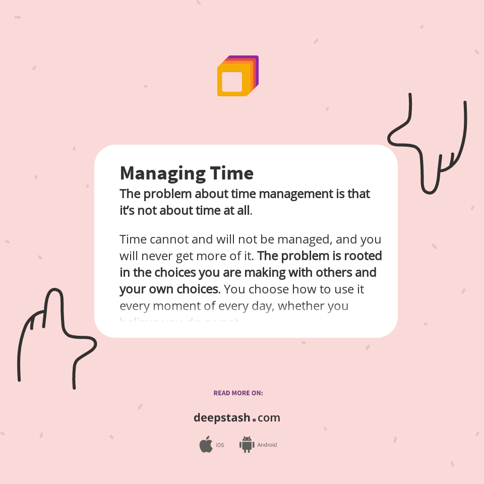 Managing Time - Deepstash