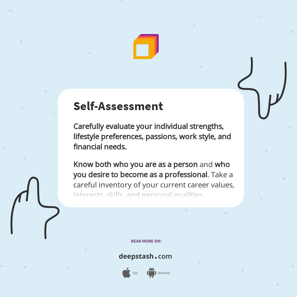 Self Assessment Deepstash