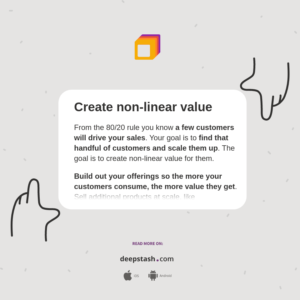 Create Non Linear Value Deepstash