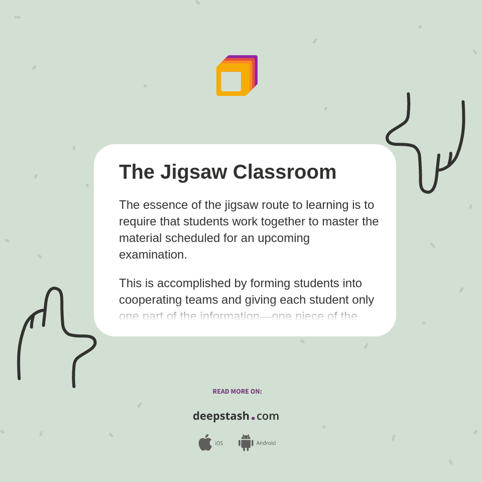 The Jigsaw Classroom - Deepstash