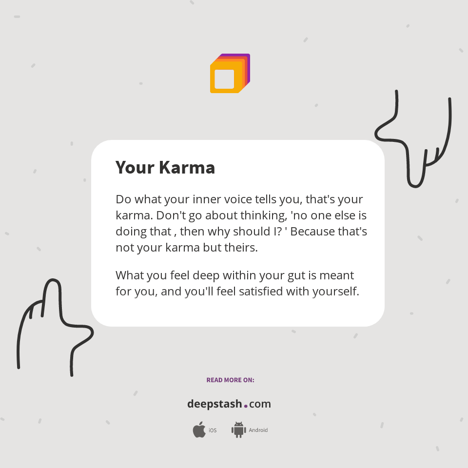 Your Karma - Deepstash