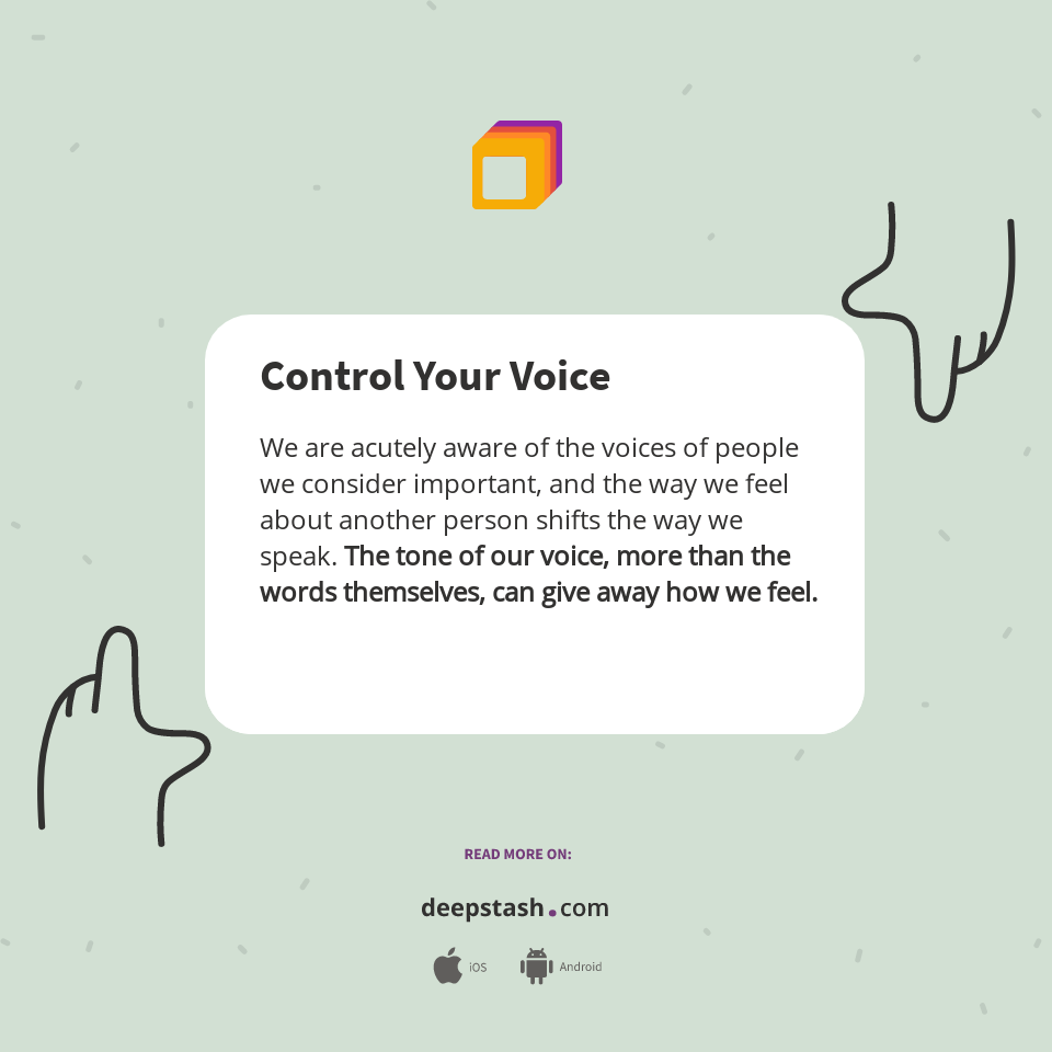 Control Your Voice - Deepstash
