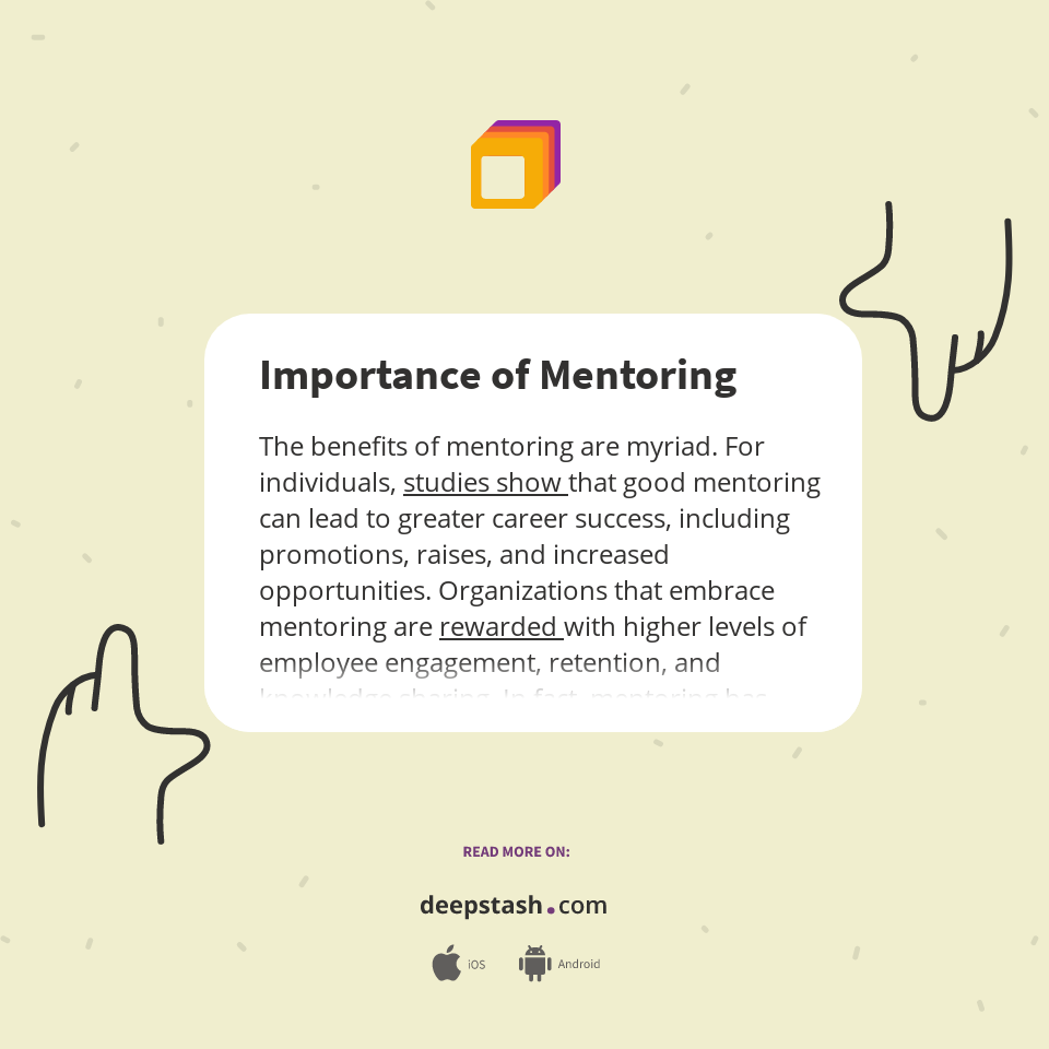 Importance of Mentoring - Deepstash