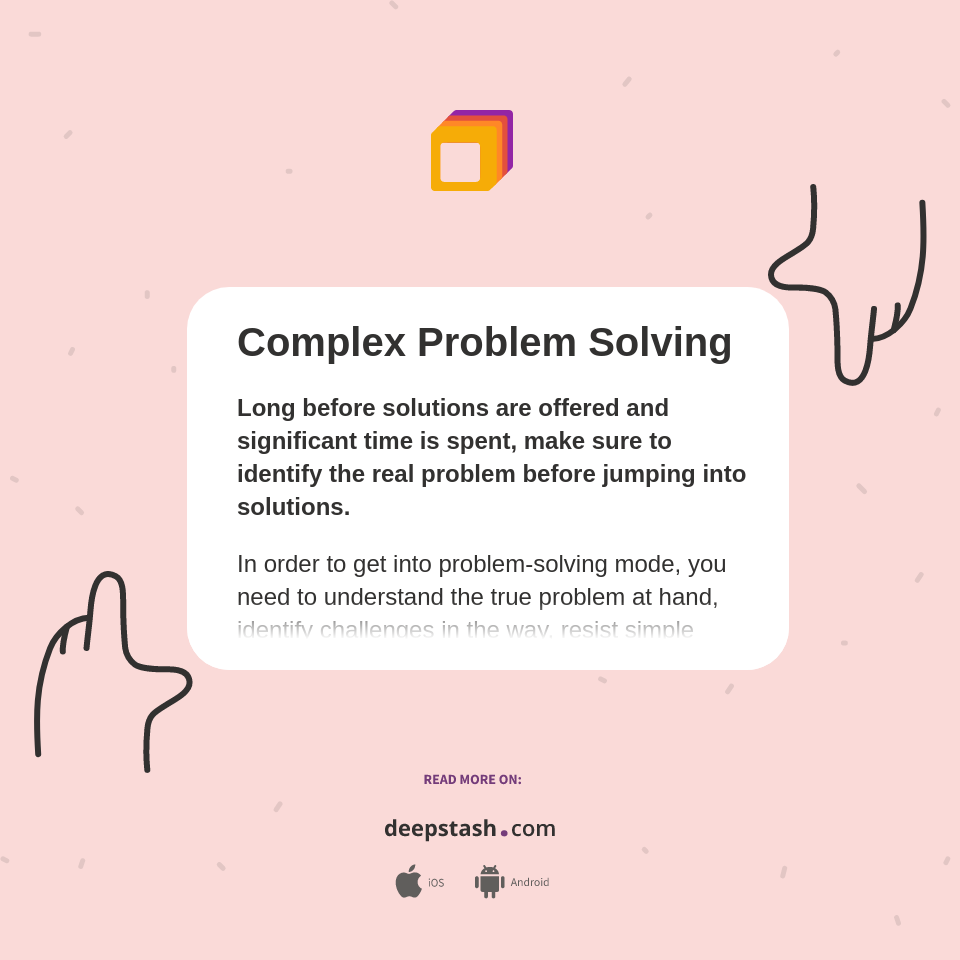 Complex Problem Solving - Deepstash