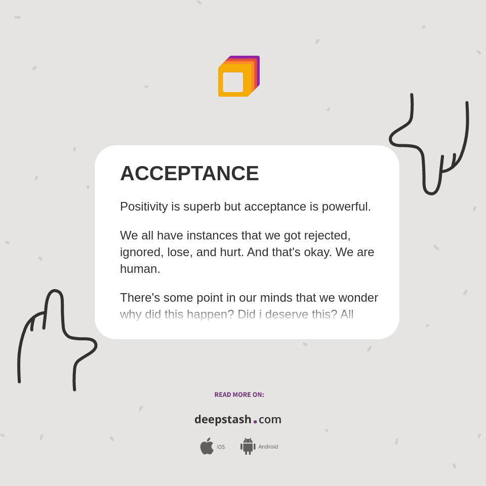 ACCEPTANCE - Deepstash