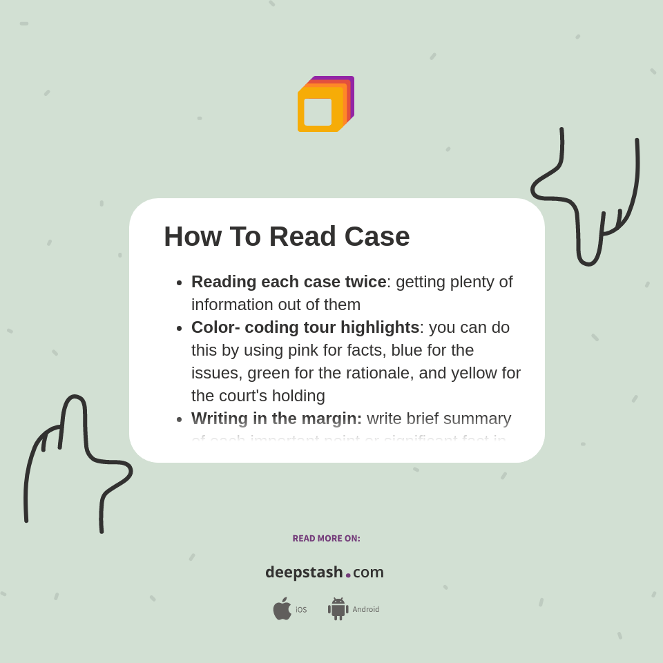 How To Read Case - Deepstash