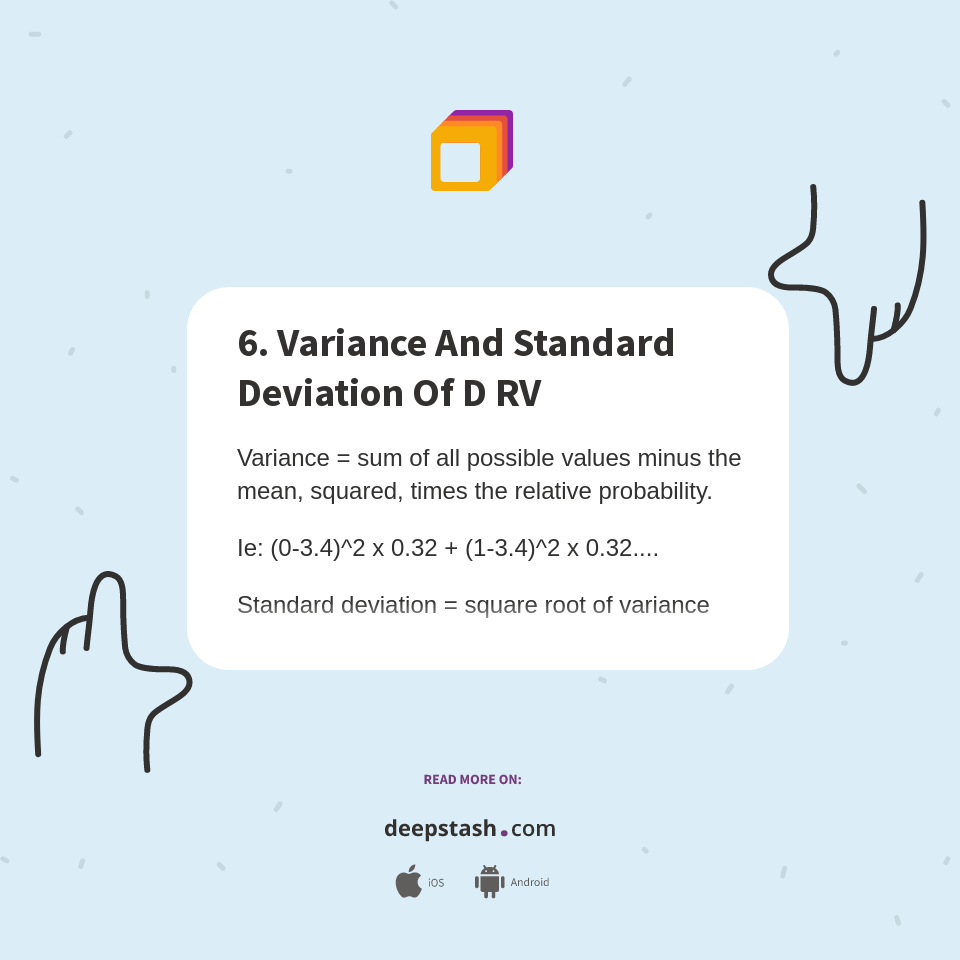 6. Variance And Standard Deviation Of D RV - Deepstash