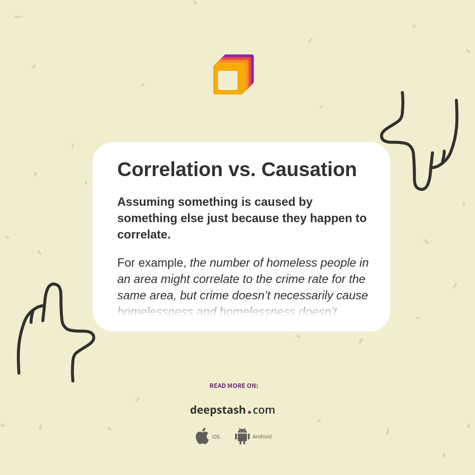 Correlation vs. Causation - Deepstash