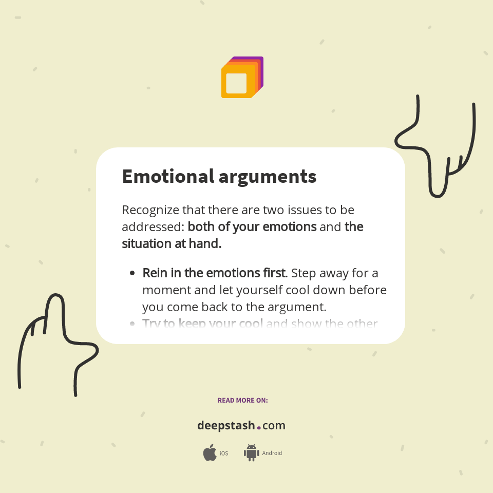 Emotional arguments - Deepstash