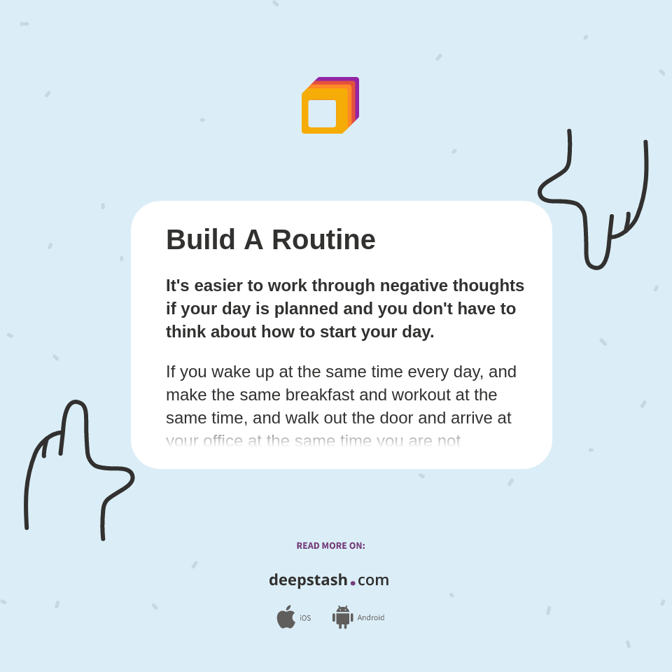 Build A Routine - Deepstash