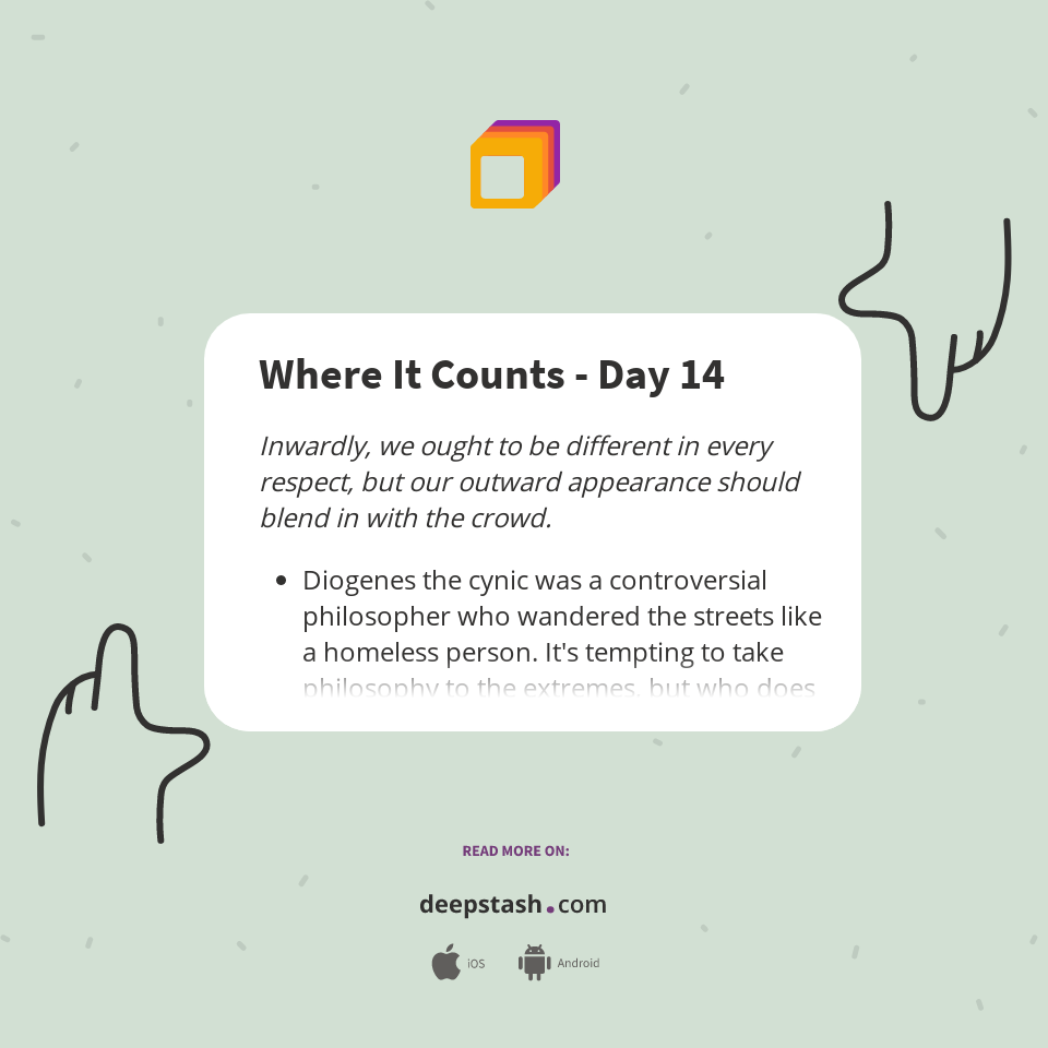 Where It Counts - Day 14 - Deepstash