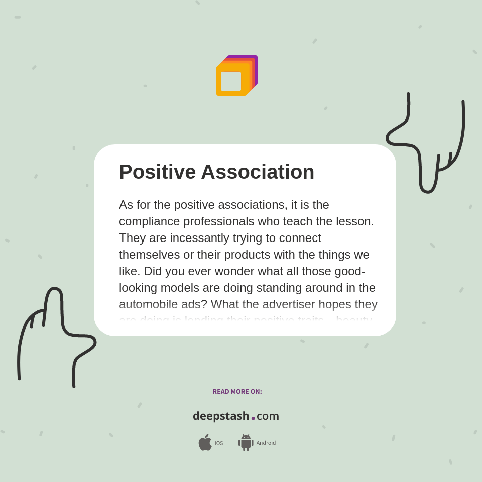 Positive Association - Deepstash