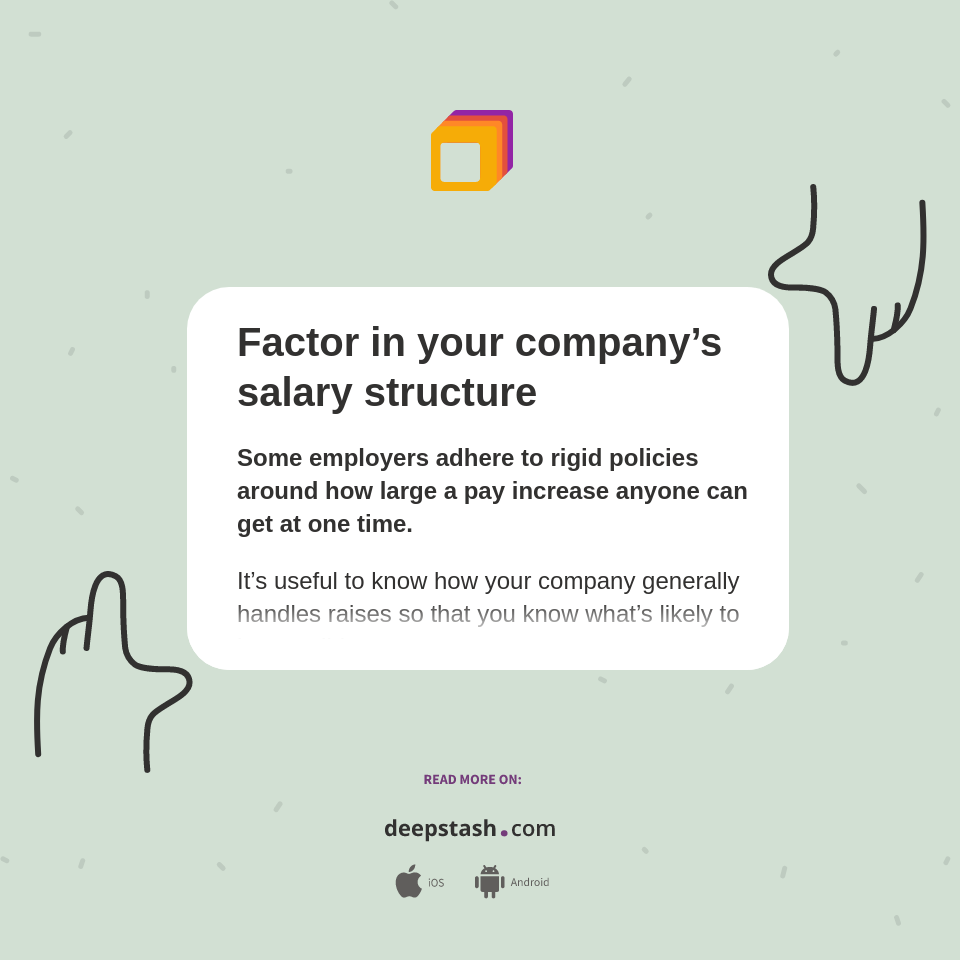 Factor in your company’s salary structure - Deepstash
