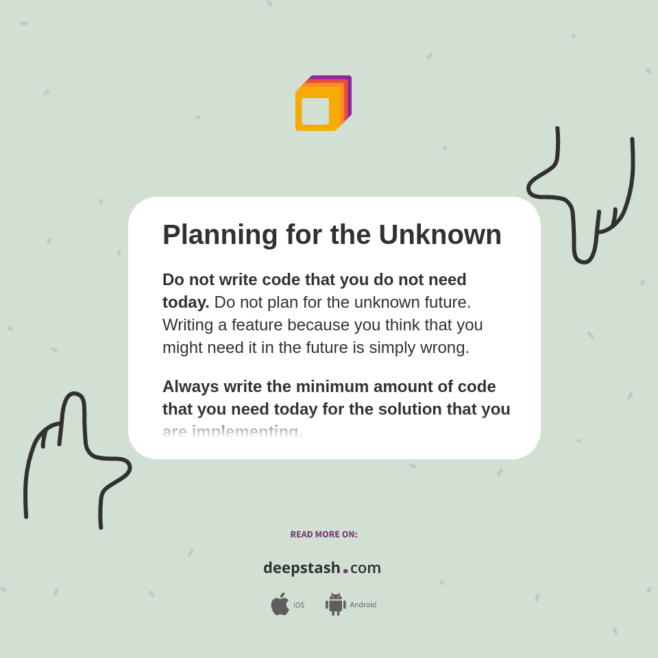 Planning for the Unknown - Deepstash