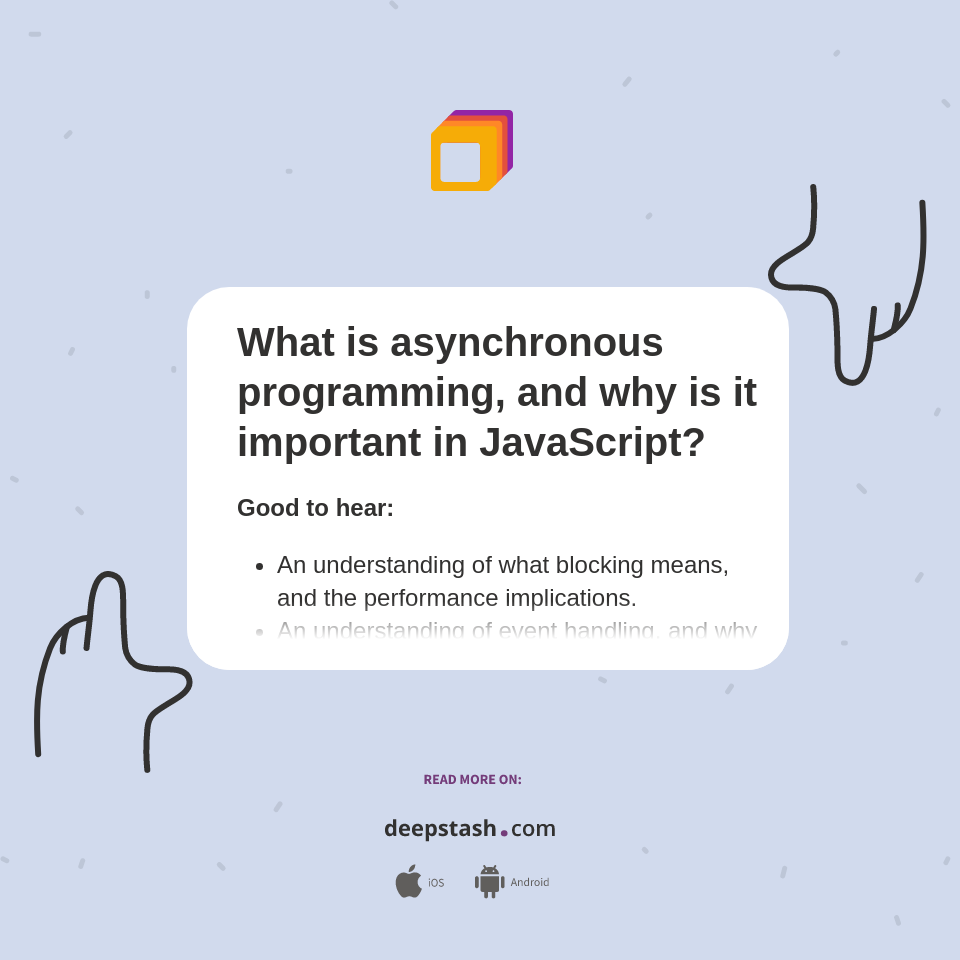 What is asynchronous programming, and why is it important in JavaScript ...
