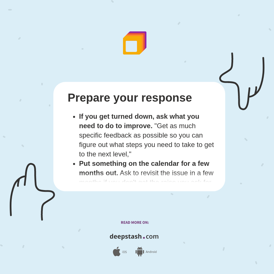 Prepare your response - Deepstash