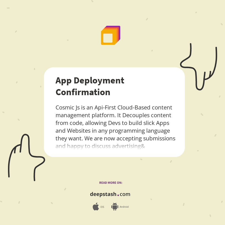 App Deployment Confirmation - Deepstash