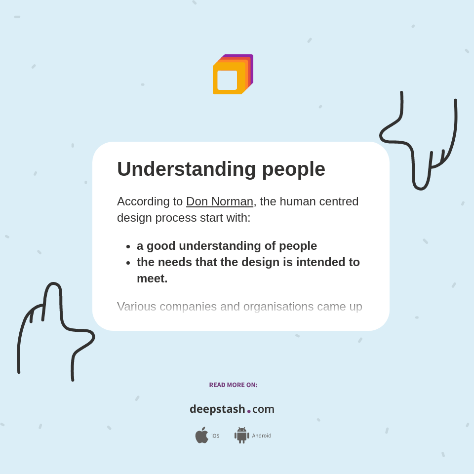 Understanding people - Deepstash