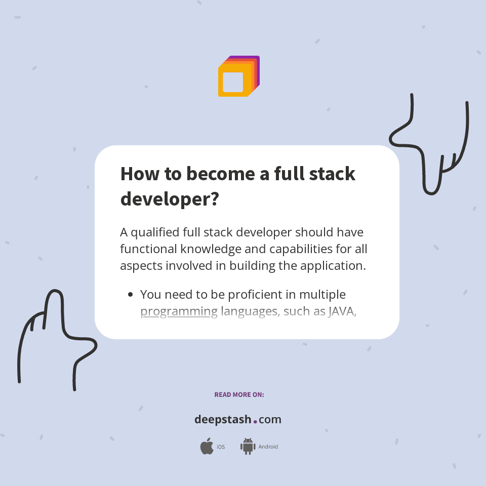 How to become a full stack developer? - Deepstash