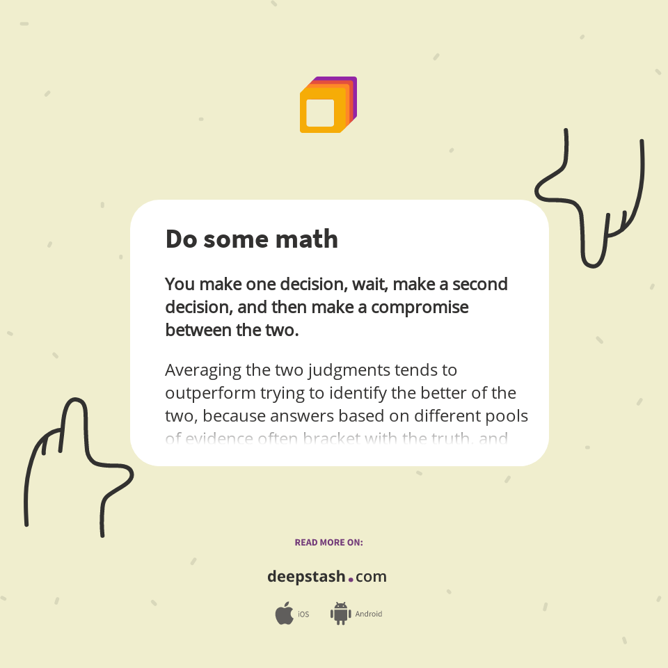 Do some math - Deepstash