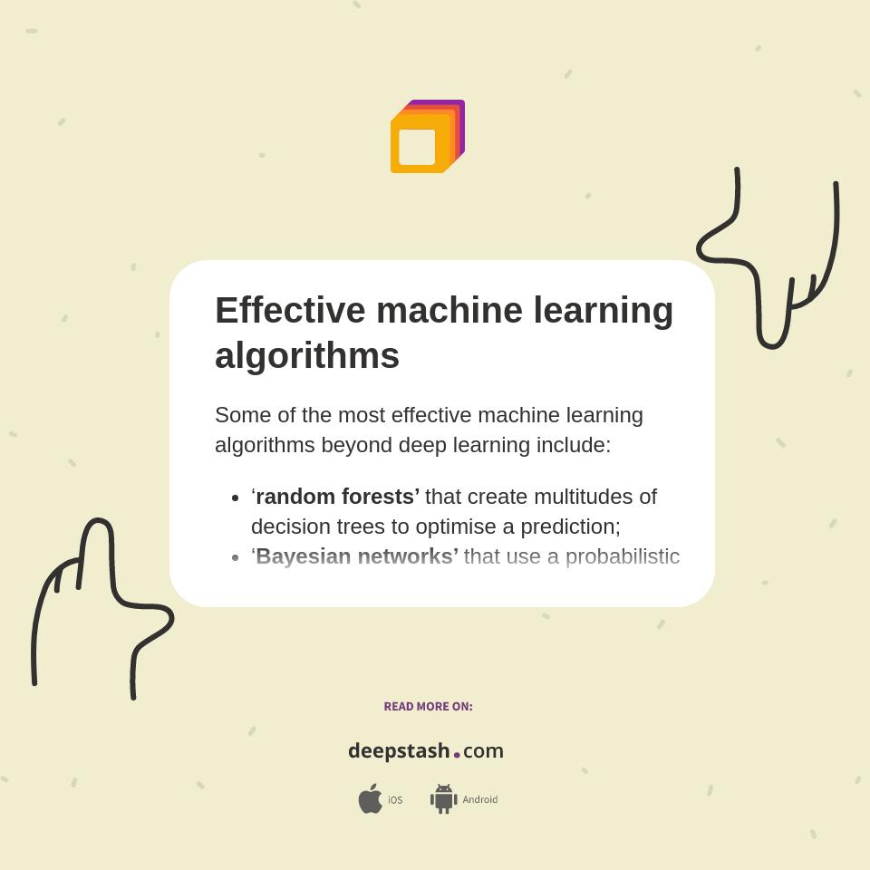Effective machine learning algorithms - Deepstash